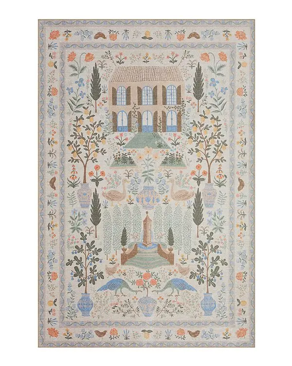 RIFLE PAPER CO. Menagerie Men-03 Area Rug, 2'3 X 3'9 - Cream