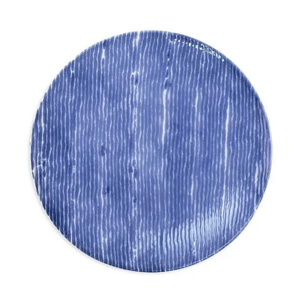 VIETRI Santorini Striped Dinner Plate - Blue