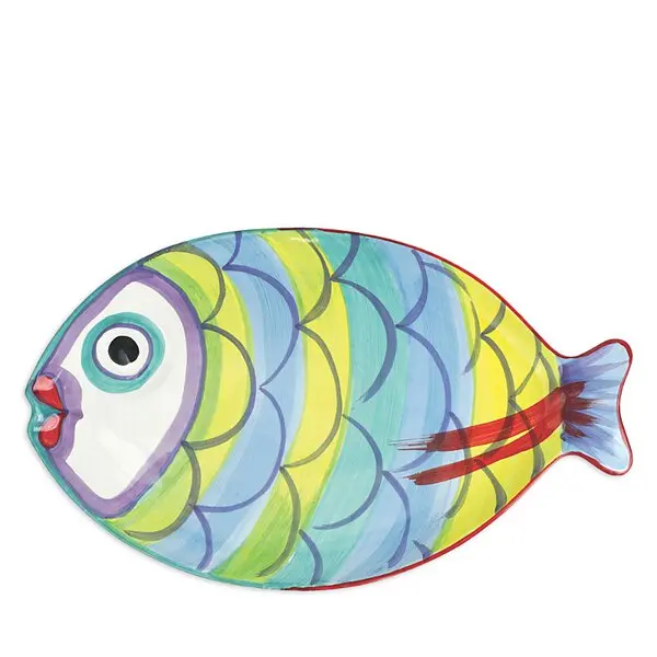 VIETRI Pesci Colorati Figural Fish Platter - Handpainted
