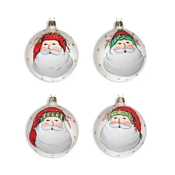 VIETRI Old St. Nick Assorted Ornaments, Set Of 4