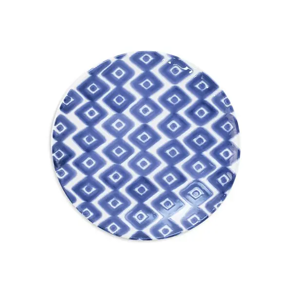 VIETRI Santorini Diamond Salad Plate - Blue