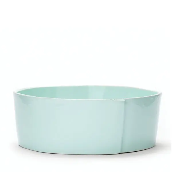 VIETRI Lastra Large Serving Bowl - Aqua