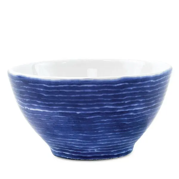VIETRI Santorini Stripe Cereal Bowl - Blue