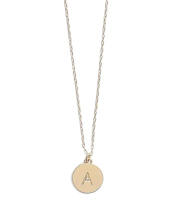 Kate Spade New York Mini Initial Pendant Necklace - A
