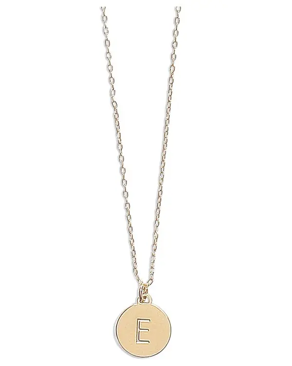 Kate Spade New York Mini Initial Pendant Necklace - E