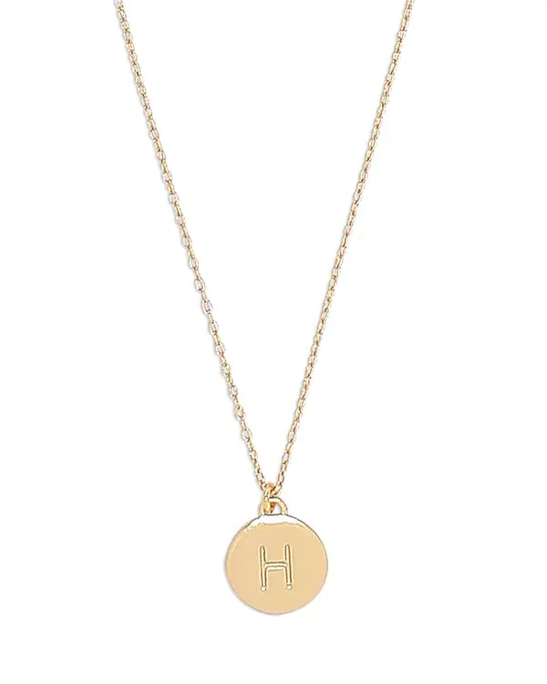 Kate Spade New York Mini Initial Pendant Necklace - H