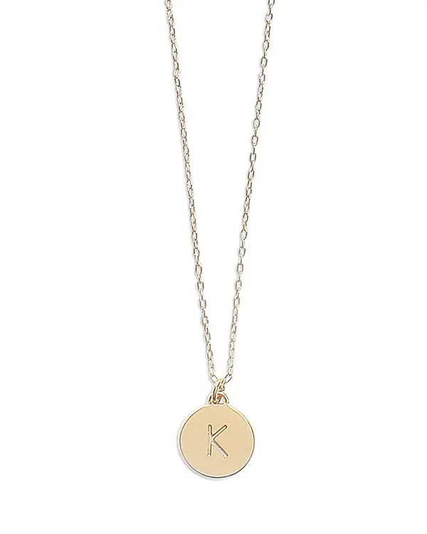 Kate Spade New York Mini Initial Pendant Necklace - K