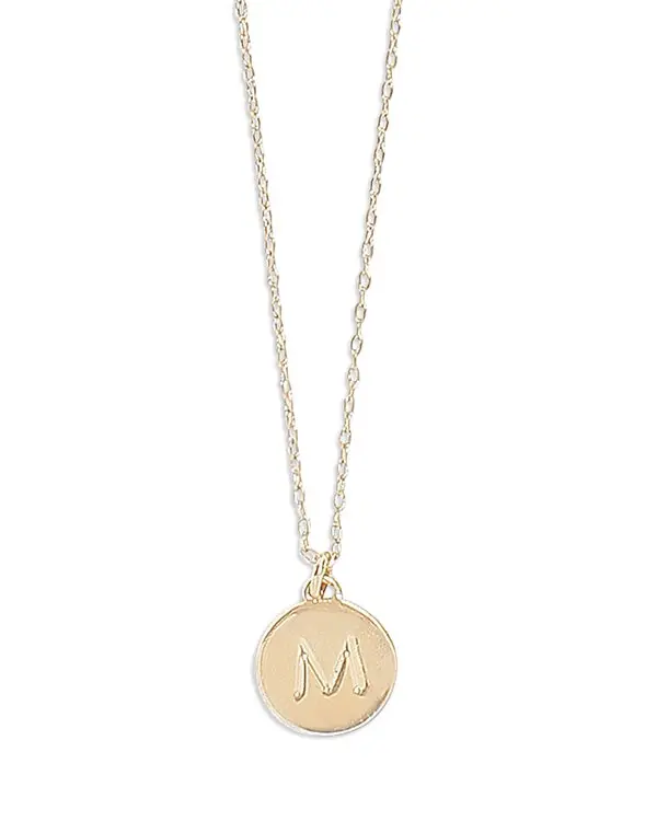 Kate Spade New York Mini Initial Pendant Necklace - M