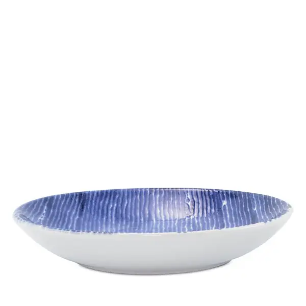 VIETRI Santorini Stripe Pasta Bowl - Blue