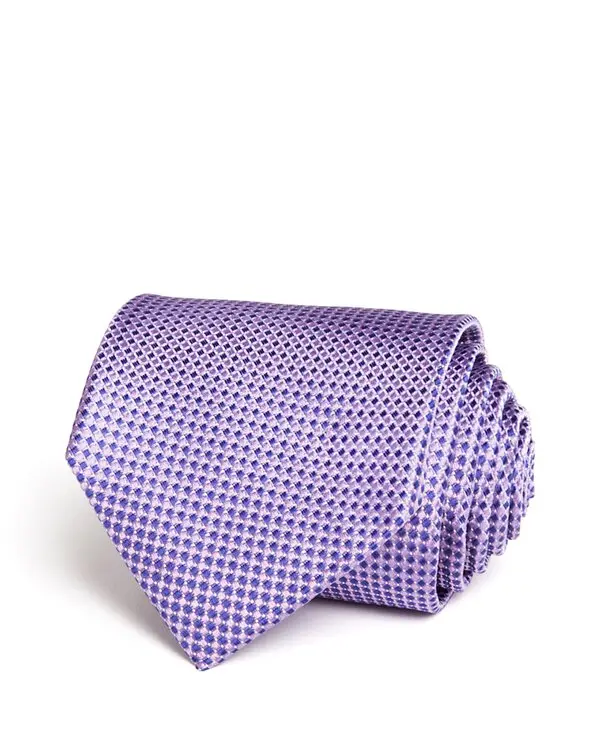 Bloomingdale'S Micro Harlequin Classic Neck Tie - Lilac