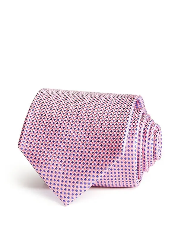 Bloomingdale'S Micro Harlequin Classic Neck Tie - Pink