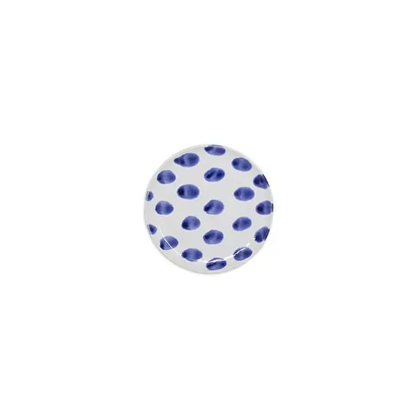 VIETRI Santorini Dot Cocktail Plate - Blue