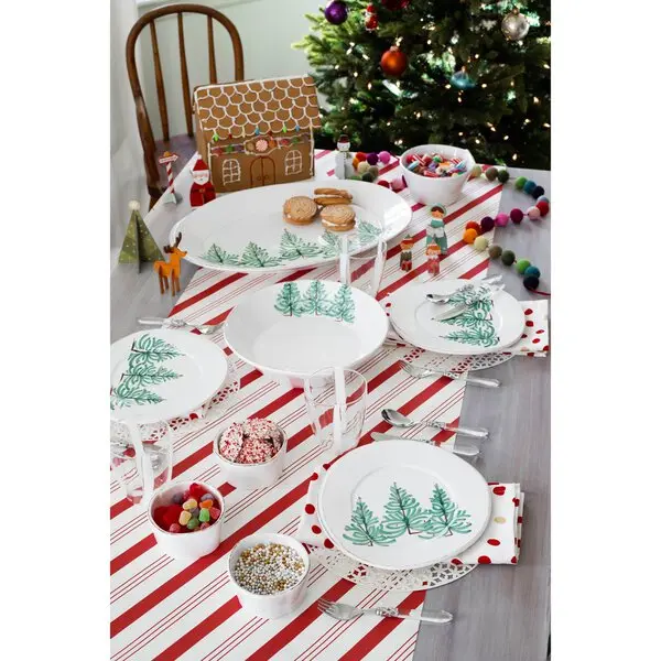 VIETRI Melamine Lastra Holiday Large Shallow Serving Bowl