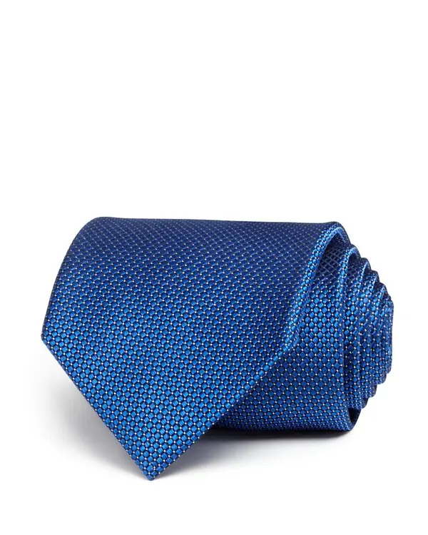 Bloomingdale'S Tonal Micro Pattern Wide Tie Exclusive - Royal
