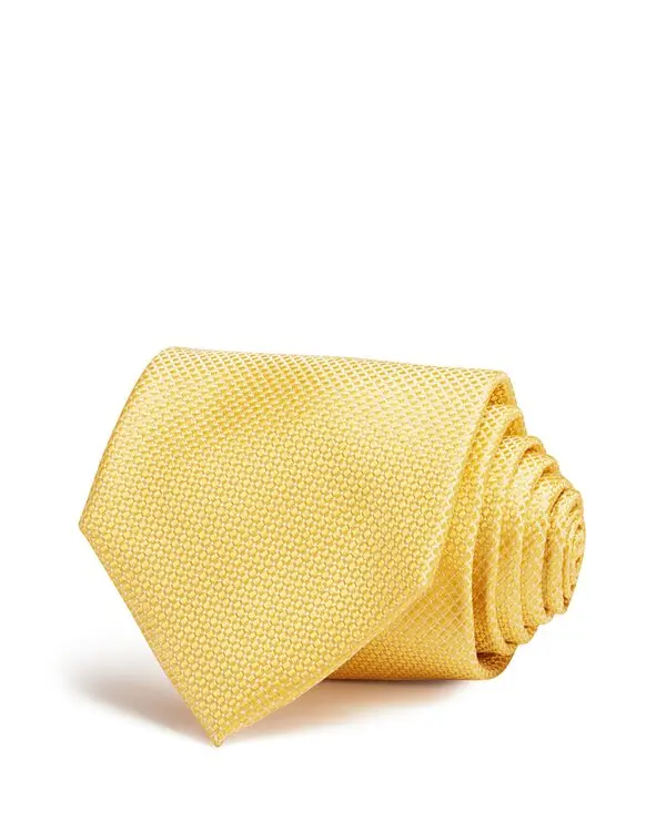 Bloomingdale'S Tonal Micro Pattern Wide Tie Exclusive - Yellow