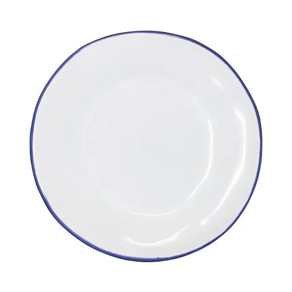 VIETRI Aurora Edge Dinner Plate - White