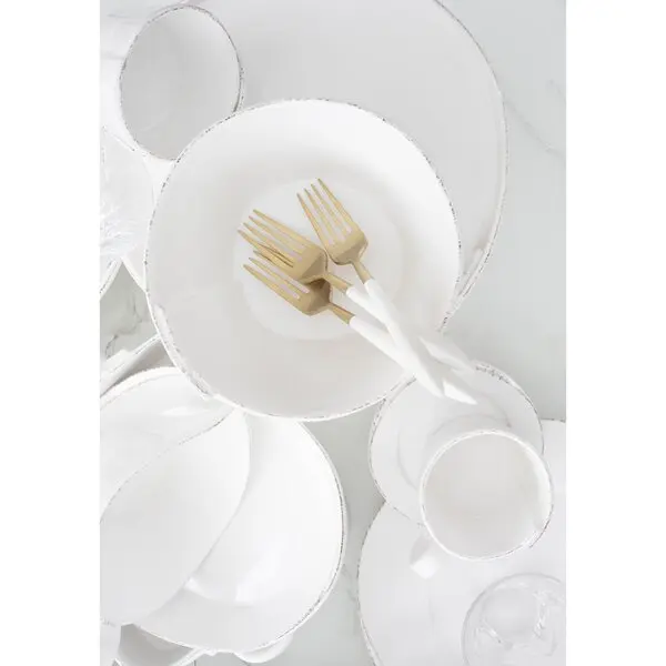 VIETRI Ares Oro & White 5-piece Place Setting