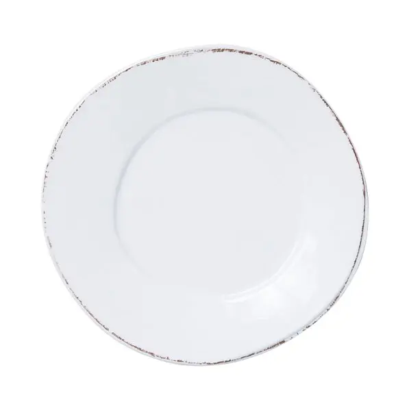 VIETRI Melamine Lastra Dinner Plate - White