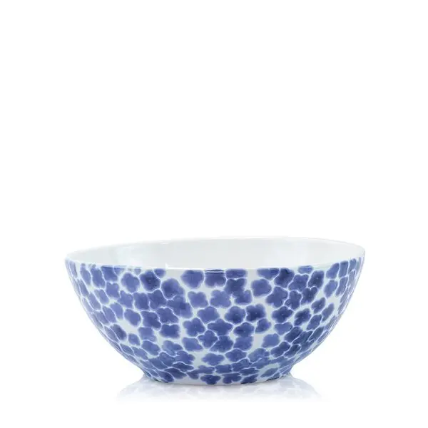 VIETRI Santorini Flower Small Serving Bowl - Blue