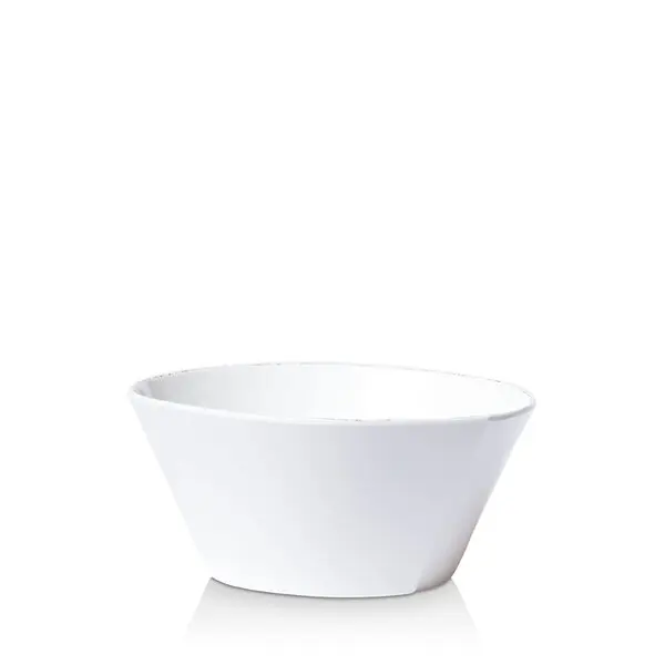 VIETRI Melamine Lastra Large Stacking Serving Bowl - White