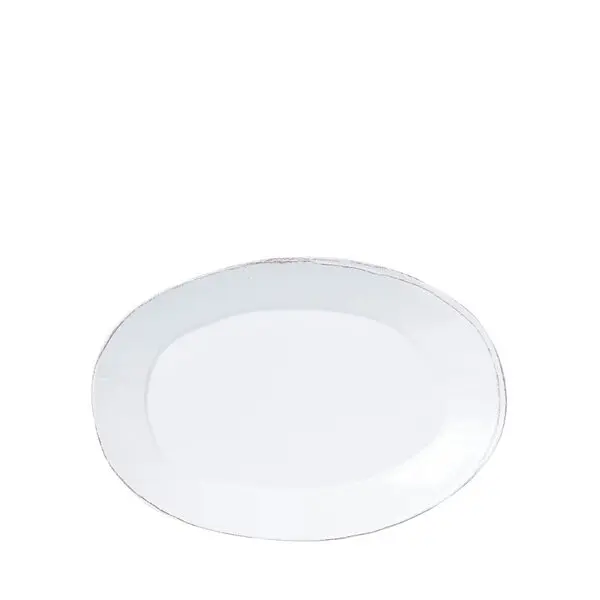 VIETRI Melamine Lastra Oval Platter - White