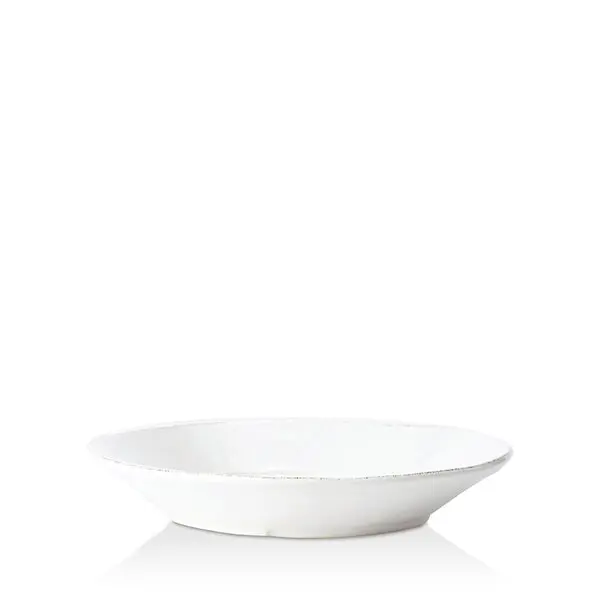 VIETRI Melamine Lastra Shallow Bowl - White