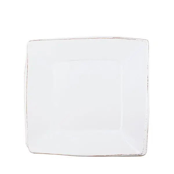 VIETRI Melamine Lastra Square Platter - White