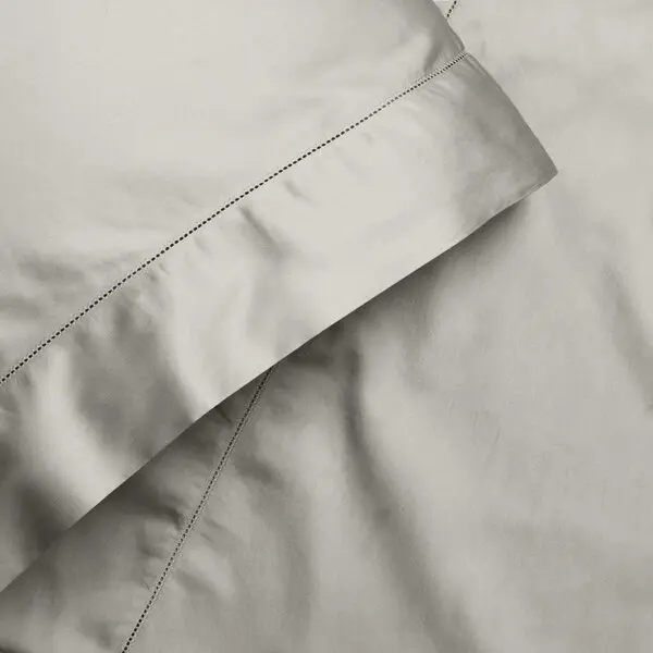 Frette Essentials Single Ajour Standard Pillowcase, Pair - Gray