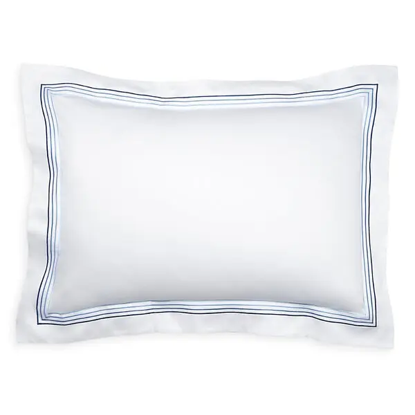 Frette Cruise Standard Sham Exclusive - White/sky Blue