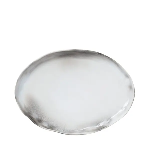 VIETRI Aurora Large Oval Platter - Gray