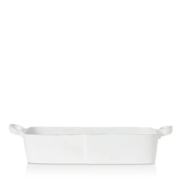 VIETRI Lastra Rectangular Baker - White