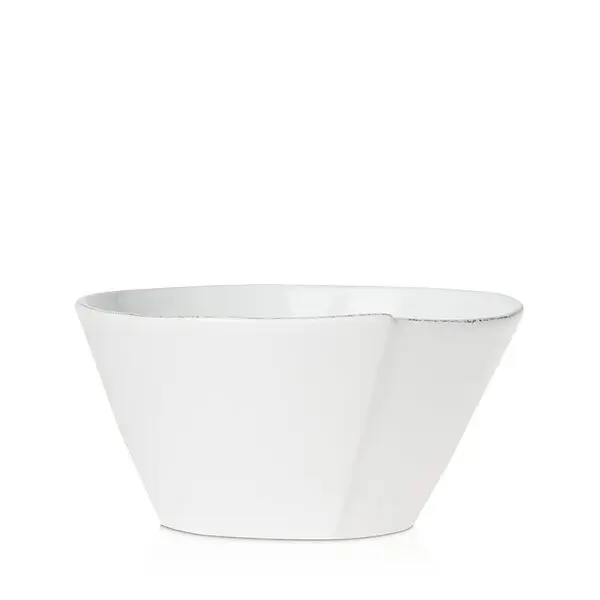 VIETRI Lastra Medium Stacking Serving Bowl - White