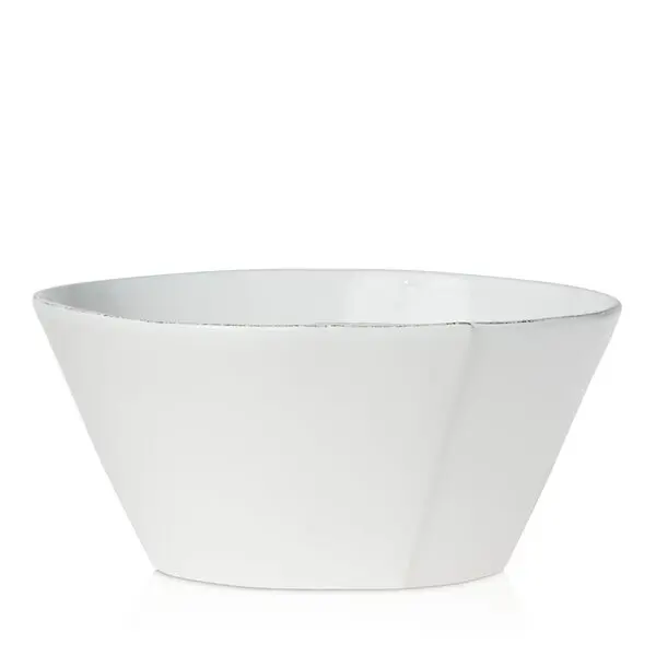 VIETRI Lastra Large Stacking Serving Bowl - White