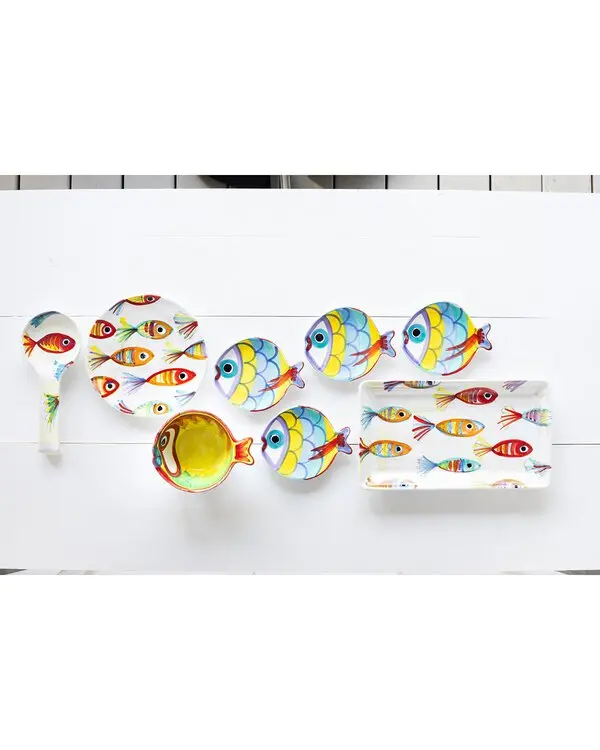 VIETRI Pesci Colorati Spoon Rest