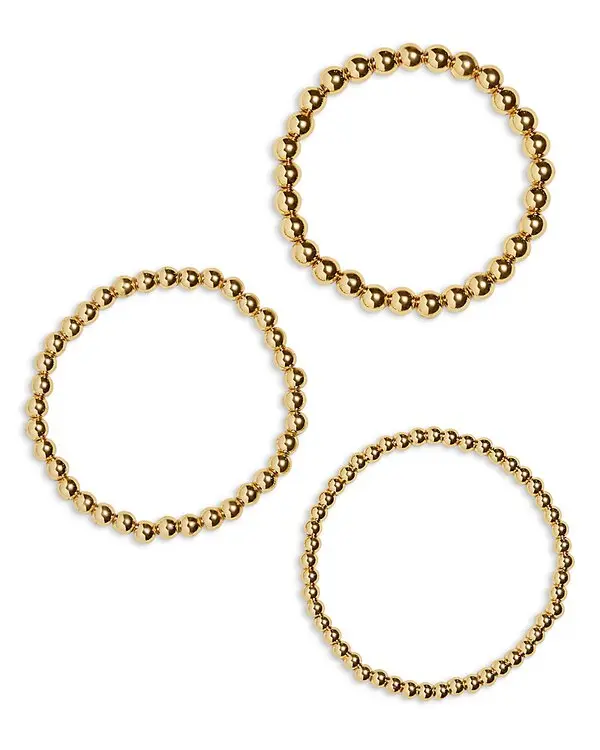 Baublebar Pisa Beaded Stretch Bracelet Set - Gold