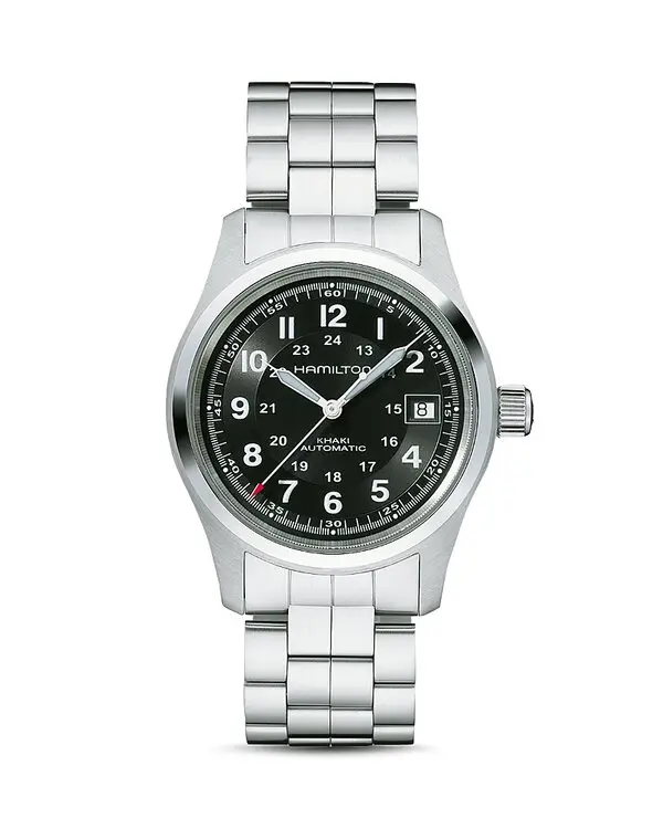Hamilton Khaki Field 38mm Watch - Black/silver