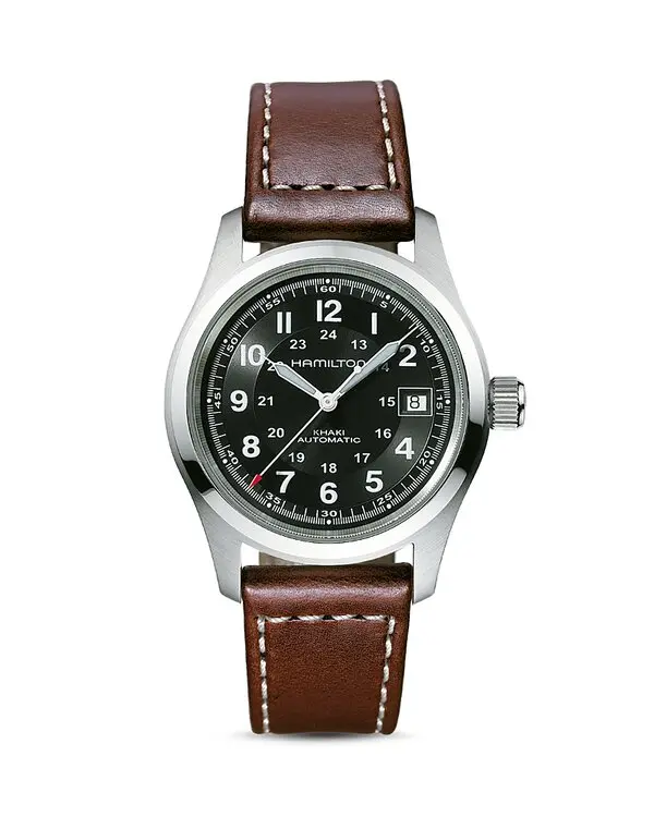 Hamilton Khaki Field 38mm Watch - Black/brown