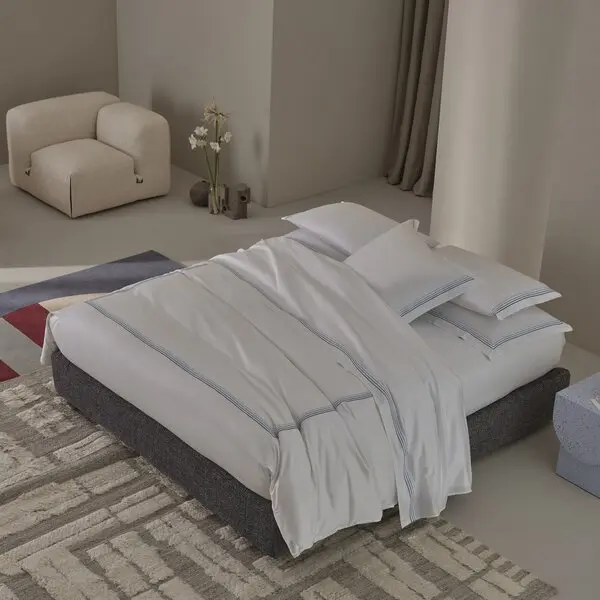 Frette Cruise Sheet Set, Queen Exclusive - White/blue