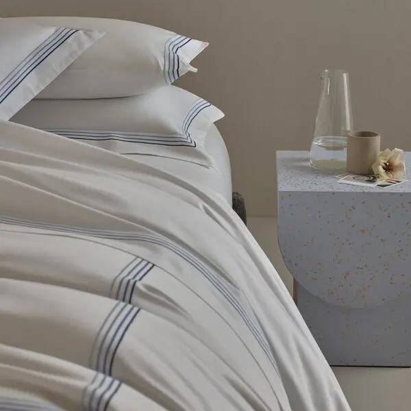 Frette Cruise Sheet Set, Queen Exclusive - White/blue