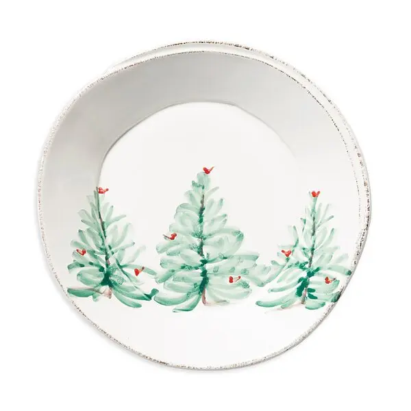 VIETRI Melamine Lastra Holiday Pasta Bowl - White