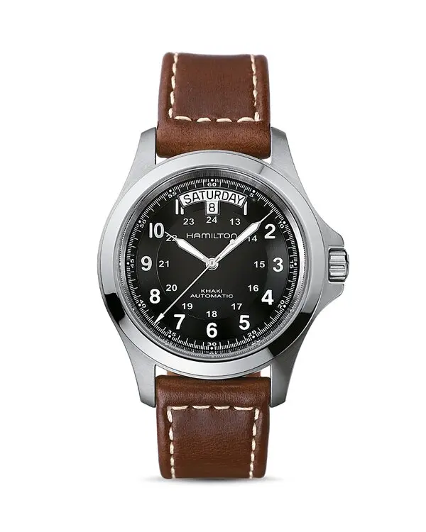 Hamilton Khaki Field 40mm Strap Watch - Black/brown