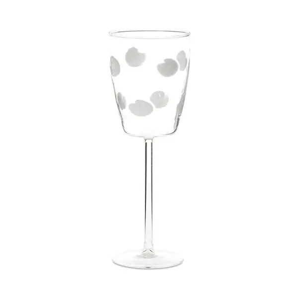 VIETRI Drop Wine Glass - White