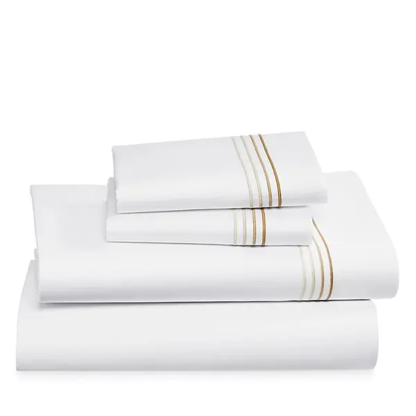 Frette Cruise Sheet Set, King Exclusive - White/beige