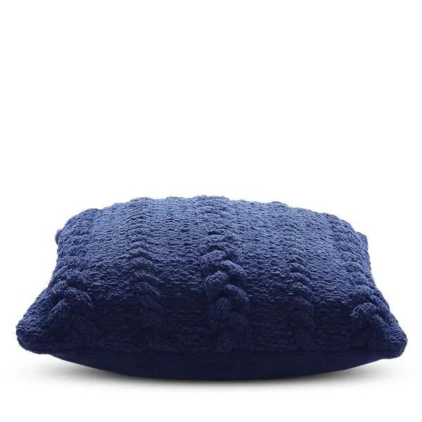 SUNDAY CITIZEN Braided Throw Pillow - Navy