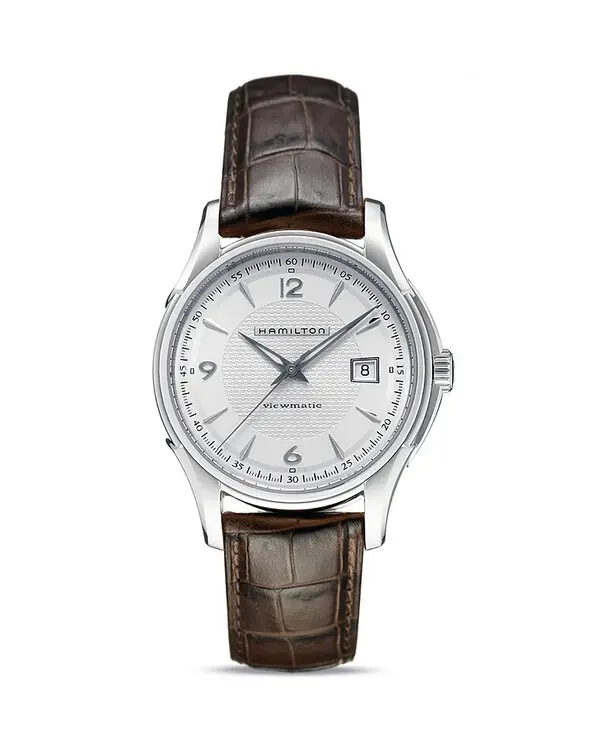 Hamilton Jazzmaster Automatic Watch - White/brown