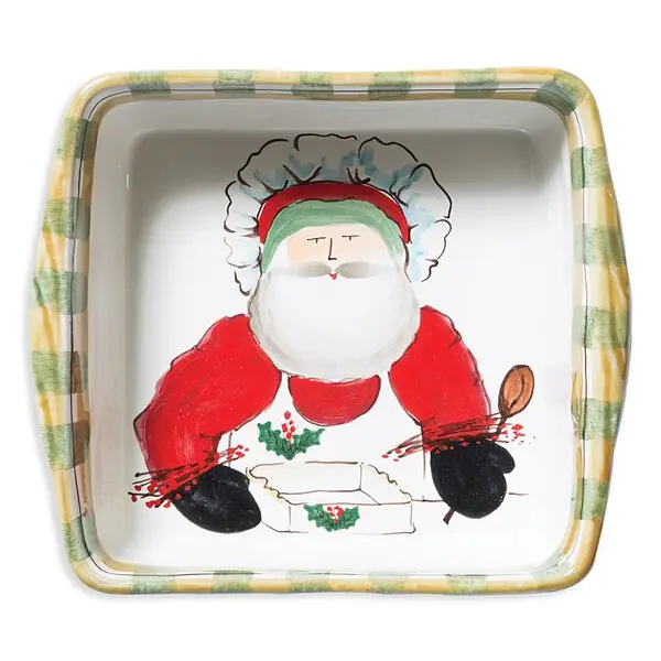 VIETRI Old St. Nick Square Baker - Multi
