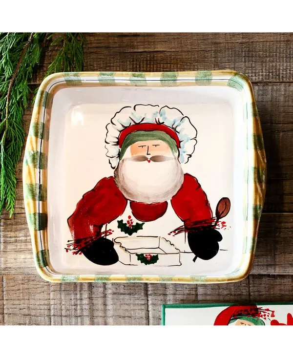 VIETRI Old St. Nick Square Baker
