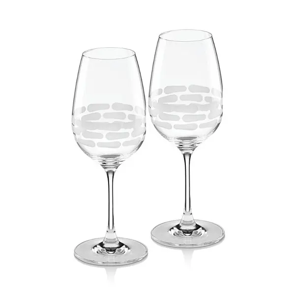 MICHAEL WAINWRIGHT Truro White Wine Glass Set Of 2 - Clear/white