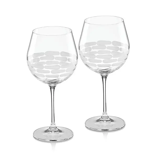 MICHAEL WAINWRIGHT Truro Red Wine Glass Set Of 2 - Clear/white