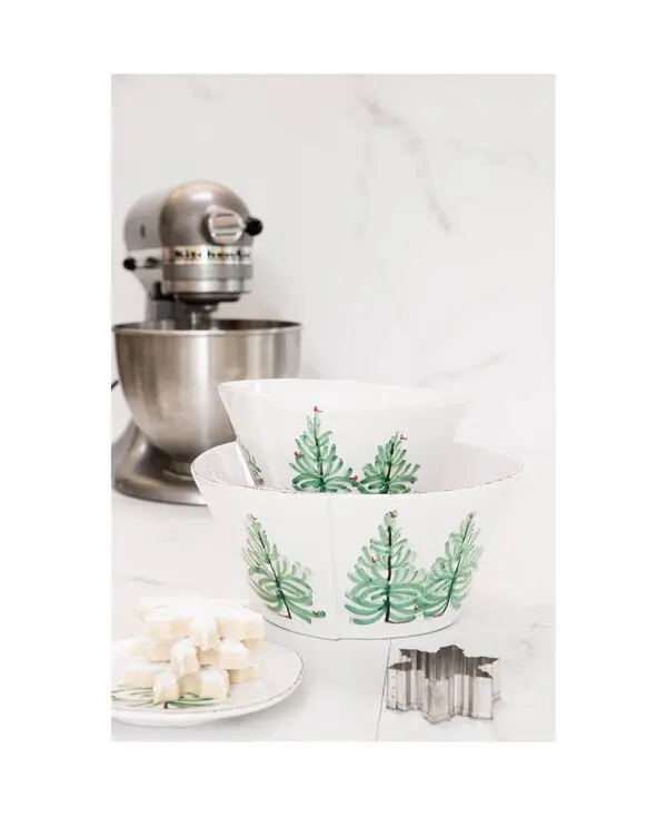 VIETRI Lastra Holiday Large Stacking Serving Bowl - Multi